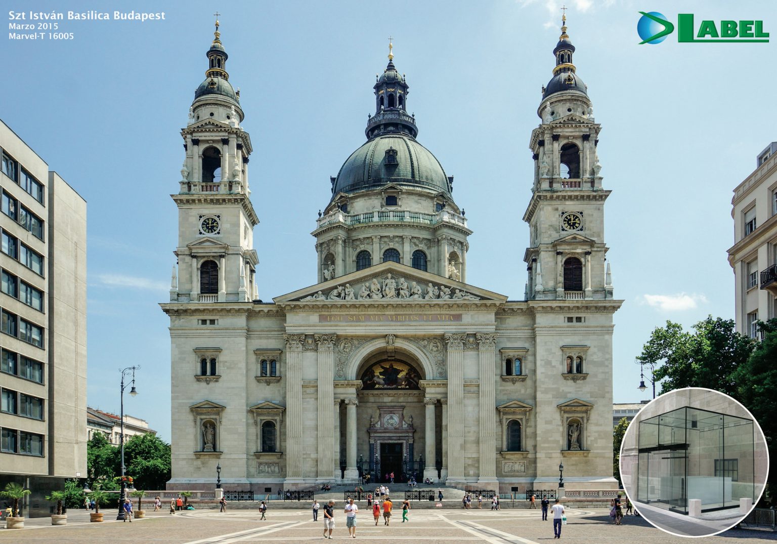 Installation of LABEL Spa in the St. Stephen's Basilica in Budapest ...